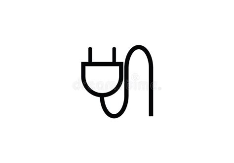 Electrical Plug Symbol Power Socket Illustration Stock Vector