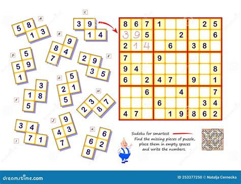Sudoku For Smartest Logic Game Find The Missing Pieces Of Puzzle
