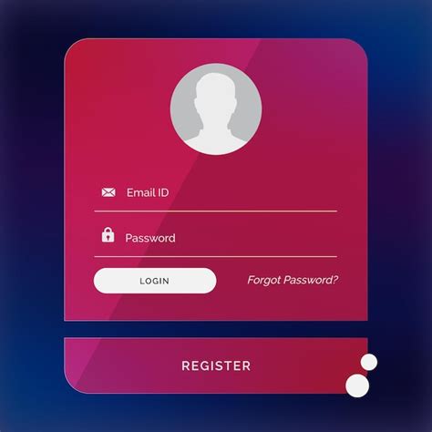 Premium Vector Web Login Vector Template