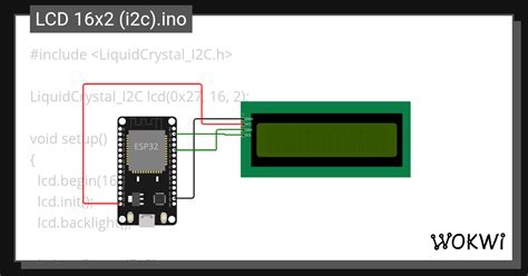 Lcd 16x2 Juggriss Wokwi Esp32 Stm32 Arduino Simulator