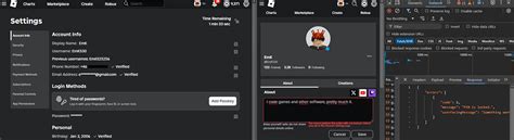 Profile About Change Fails Due To Locked PIN Despite Being Unlocked Roblox Application And