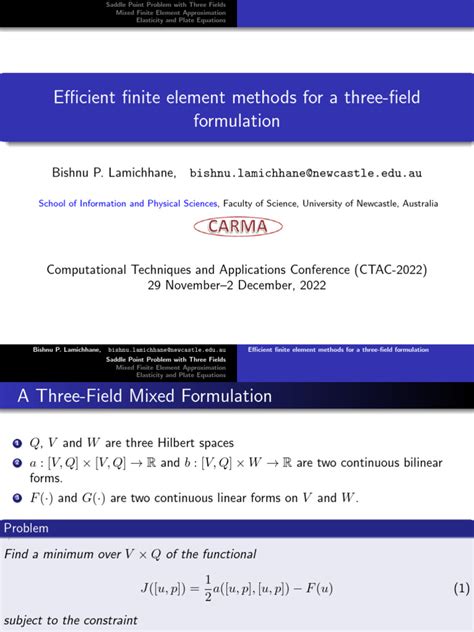 Threefield Pdf Linear Elasticity Finite Element Method