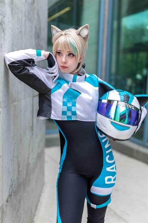 Racing Lynette Genshin Impact Teyvat Turboflux Rcosplay