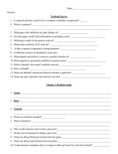 Genetics Review