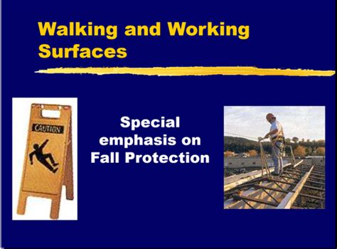Powerpoint Working Surfaces Special Emphasis On Fall Protection Cornetts Corner