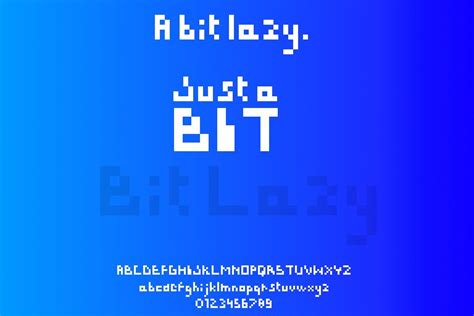 Bit Lazy Regular Font Fonts U Com