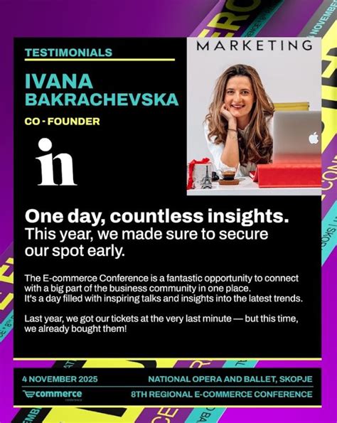 Ден исполнет со безброј нови знаења и контакти Ivana Makenadzieva ко основач на In Marketing