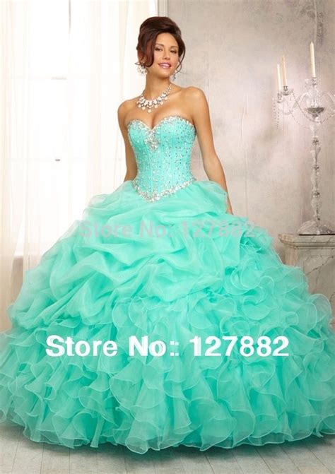 Vestidos Para 15 Años Azul Turquesa Con Plata Imagui