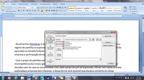 Colocar Inserir Hiperlink No Word