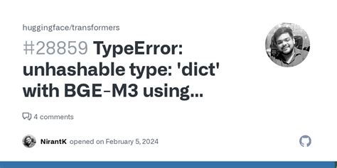 Typeerror Unhashable Type Dict With Bge M3 Using Autotokenizer