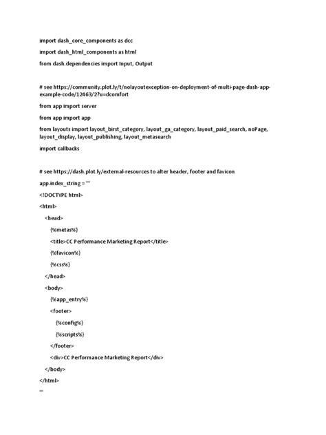 Import Dash Pdf Html Software Development