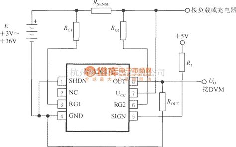 集成电流传感器、变送器中的集成电流传感器max472的典型应用电路 将睿