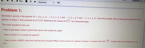 Solved Generate N Points In The Domain D Xyz−1≤x≤1 And