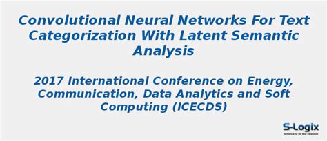 Cnn For Text Categorization With Latent Semantic Analysis S Logix
