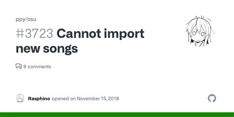 Cannot Import New Songs · Issue 3723 · Ppyosu · Github
