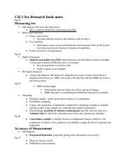 CH 3 Sex Research BOOK Notes CH 3 Sex Research Book Notes Pg 43 Measuring Sex Self Reports
