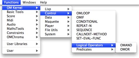 Openmusic Documentation Logical Operators