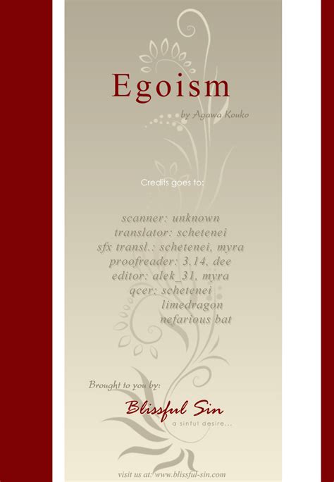 [agawa Kouko] Egoism [eng] Page 5 Of 5 Myreadingmanga