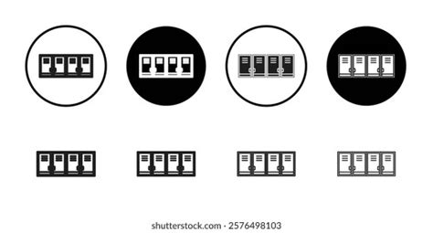 Banking Locker Icon Thin Line Art Stock Vector Royalty Free 2576498103 Shutterstock