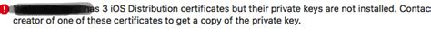 Ios Xcode Distribution Certificate Private Key Not Installed Stack