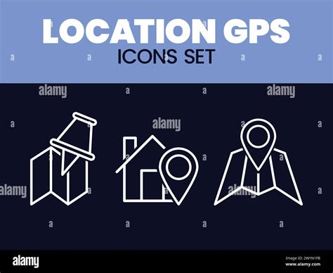 Location Navigation Icon Sets Vector Illustration Gps Map Icon Sets