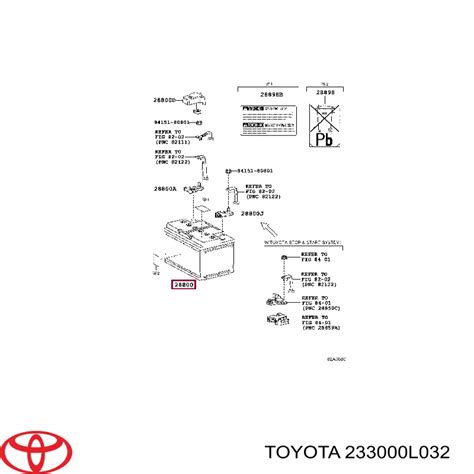233000L032 Toyota filtro de combustible