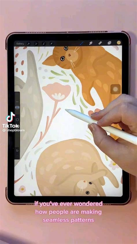 Drawing Cute Patterns Very Easily On Procreate Graphic Design