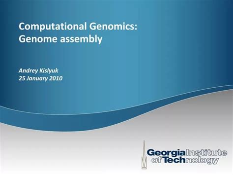 Ppt Computational Genomics Genome Assembly Powerpoint Presentation