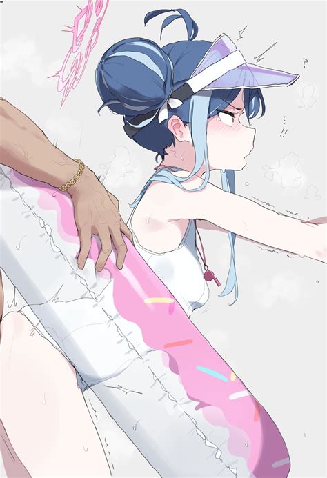 Rule 34 Blue Archive Blue Hair Blush Clothed Sex Fubuki Blue Archive