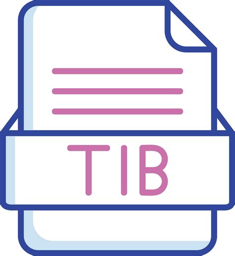 Tib File Format Vector Icon 29699321 Vector Art At Vecteezy