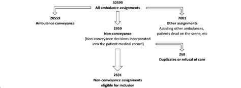 Flowchart Of Included Ambulance Assignments Download Scientific Diagram