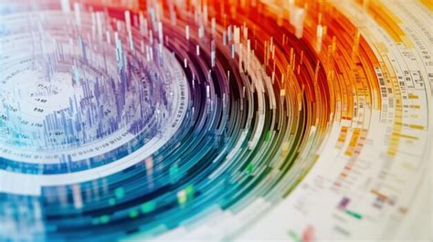 Abstract Circular Data Visualization Premium Ai Generated Image
