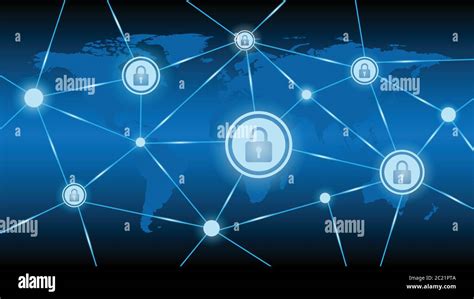 Cyber Technology Security Network Protection Background Design Vector