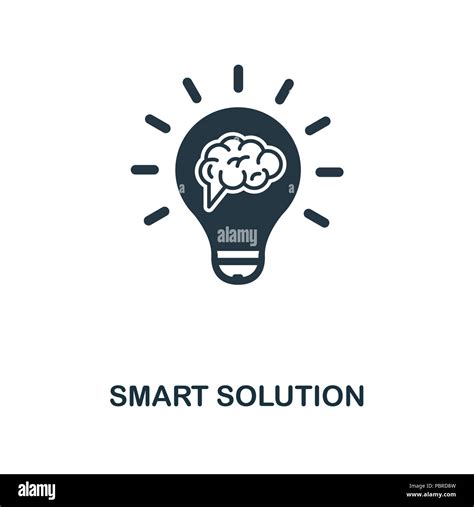 Smart Solution Creative Icon Simple Element Illustration Smart Solution Concept Symbol Design