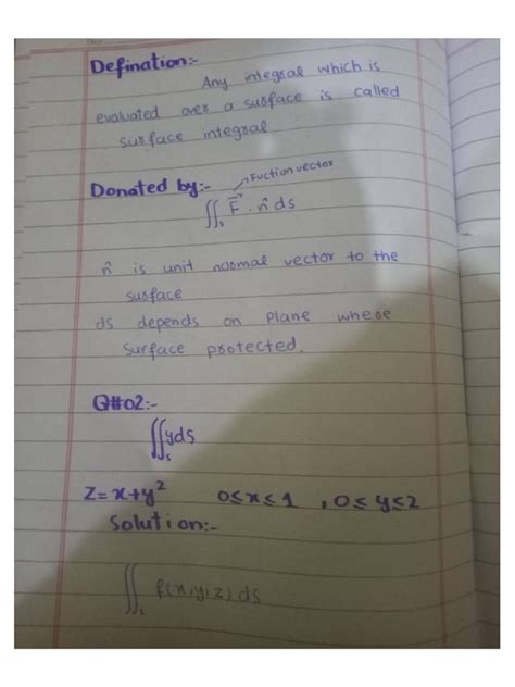 Surface Integral Pdf