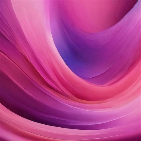 Premium Ai Image An Abstract Gradient Of Pastel Pinks And Purples Featuring Soft Curves And