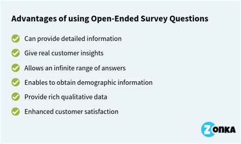 Advantages And Disadvantages Of Open Ended Survey Questions