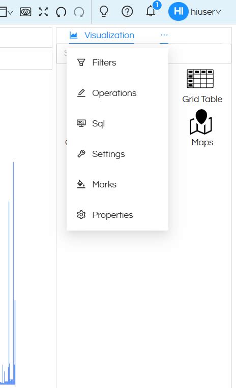 sub chart option helical insight
