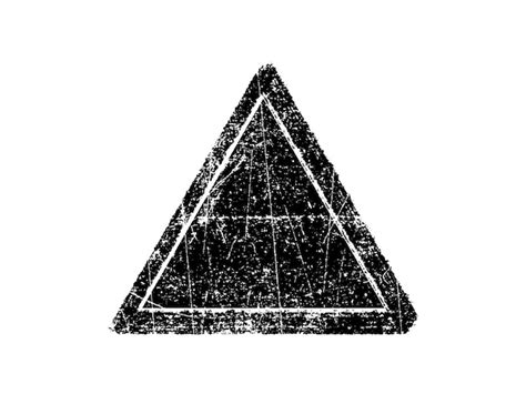 Premium Vector A Triangle With The Word Triangle On It