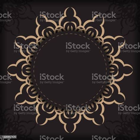 그리스 장식과 검은 색으로 인쇄 디자인 엽서에 대한 세련된 벡터 템플릿 빈티지 패턴초대 카드를 준비하고 있습니다 0명에 대한 스톡 벡터 아트 및 기타 이미지 Istock