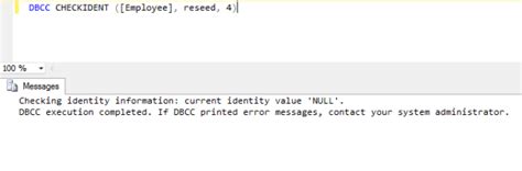 How To Reseed Identity Column In Sql Server