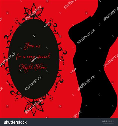 Night Show Erotic Banner Sexy Womans Stock Vector Royalty Free Shutterstock