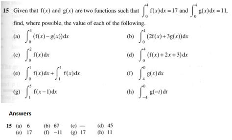 Solved Given That F X And G X Are Two Functions Such That Chegg Com