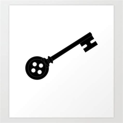 Coraline Key Skeleton Props Neil Gaiman Promotional Art Print By Sinothi X Small Idee Per