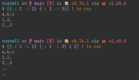 incorrect `to csv` conversions · issue 7800 · nushell nushell · github