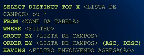 Dúvida Ordem Das Propriedades Sql Select From Group By Order