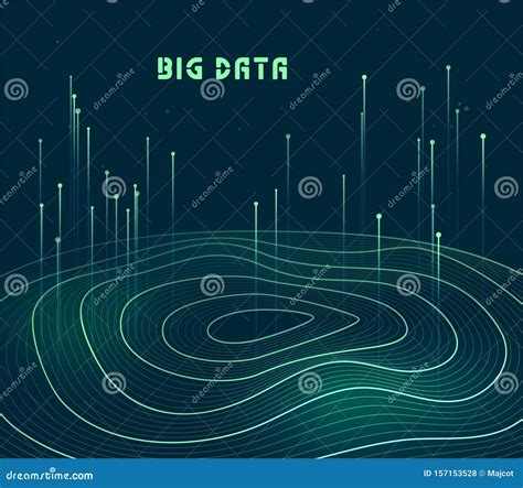 Abstract Data Transmission Visualization Stock Vector Illustration Of Graphic Movement 157153528