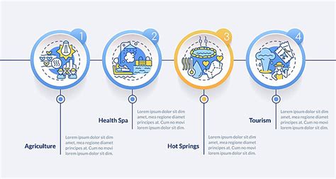 Geothermal Energy Trends Blue Rectangle Infographic Template Blue Template Geometric Vector