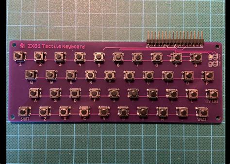 Zx81 Tactile Keyboard Rev2 Share Project Pcbway