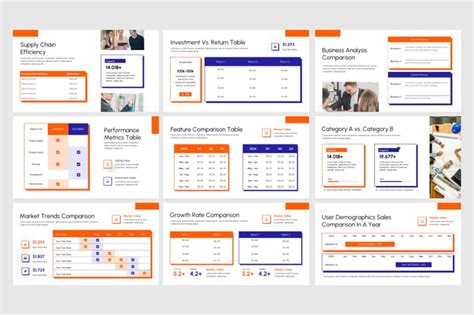 Data Table Comparison Incl Table And Visual Envato